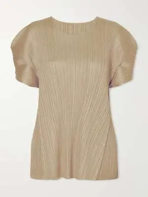 PLEATS PLEASE Bouquet Plissé Blouse - Beige