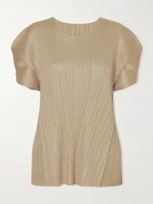 PLEATS PLEASE Bouquet Plissé Blouse - Neutrals