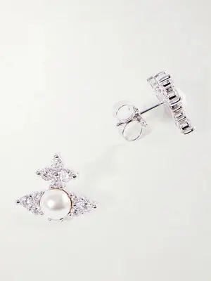 VIVIENNE WESTWOOD Pearl-effect Crystal Earrings