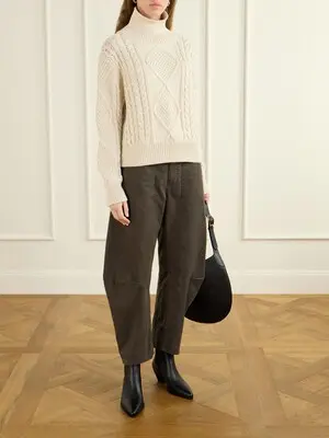 NILI LOTAN Shon Cotton-blend Twill Tapered Cargo Pants