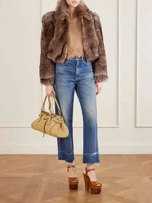Chloé Cropped Shearling Jacket