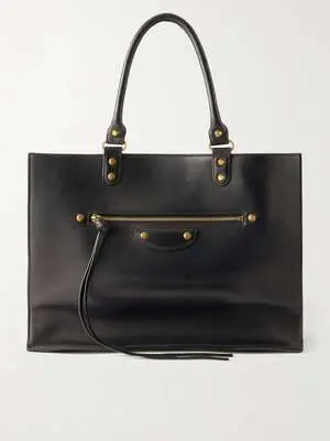 Balenciaga Le City Sleek Leather Tote - Black