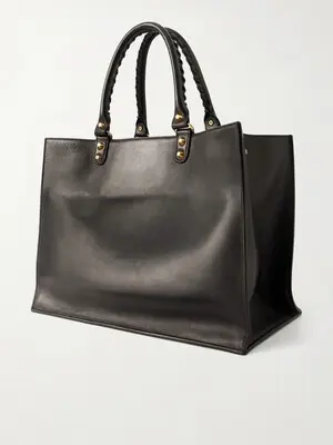 Balenciaga Le City Sleek Leather Tote - Black