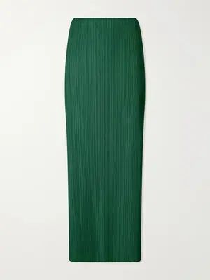 PLEATS PLEASE Plissé Midi Skirt - Green