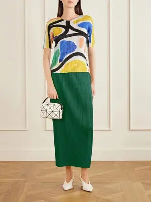 PLEATS PLEASE Issey Miyake Pleated Midi Skirt