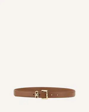 FERRAGAMO Gancini Buckle Belt - Brown