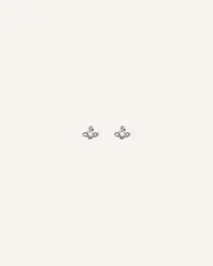 VIVIENNE WESTWOOD Nano Solitaire Saturn Orb Stud Earrings