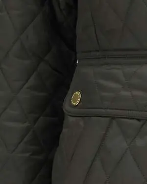 Barbour Quilted Puffer Jacket With Corduroy Collar
