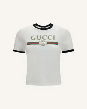 Gucci Printed Cotton Jersey T-shirt