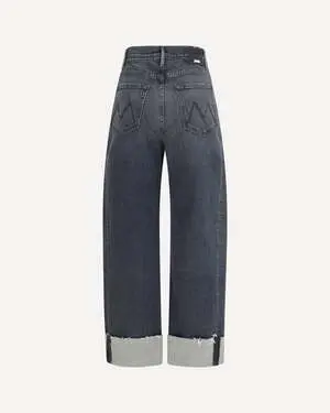 MOTHER Half Pipe Flood Cuff Fray Jeans
