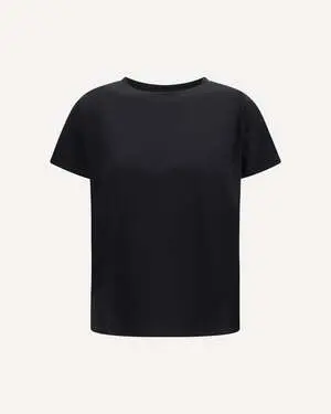 Loulou De Saison Boxy Fit Supima Cotton T-shirt - Black