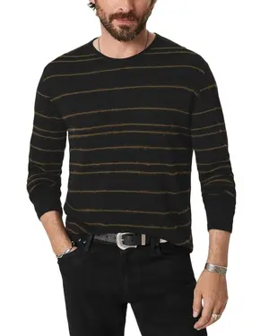 John Varvatos Everly Textured Stripe Sweater
