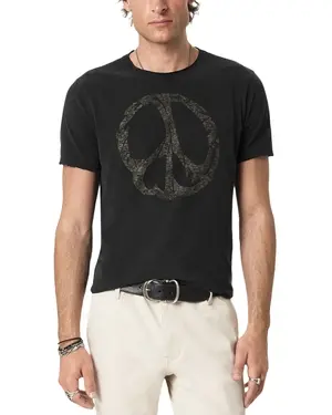 John Varvatos Raw Edge Peace Graphic T-shirt