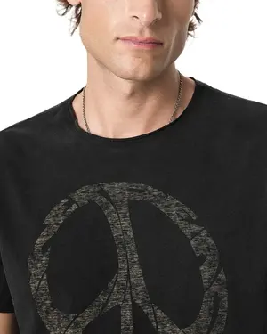 John Varvatos Raw Edge Peace Graphic T-shirt