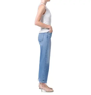 AGOLDE Ren High Rise Ankle Wide Leg Jeans
