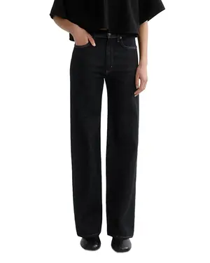 AGOLDE Harper Mid Rise Straight Jeans - Rinse