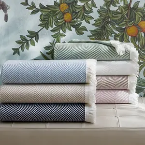 MATOUK Leo Throw Blanket - White