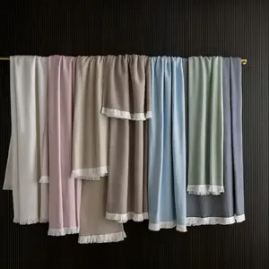 MATOUK Leo Throw Blanket - White