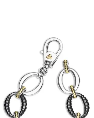 Lagos Two Tone Ceramic Link Bracelet