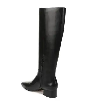 Vince Adan Leather Tall Boots - Black Leather