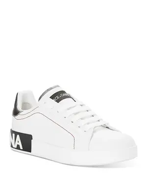Dolce & Gabbana Low-top Sneakers - White/silver