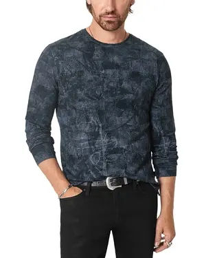 John Varvatos Parson Printed Shirt Navy