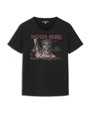 John Varvatos Raw Edge Rolling Stones Liberty Graphic T-shirt