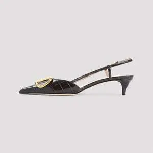 Valentino Garavani Vlogo Signature Slingback - Brown
