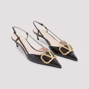 Valentino Garavani Vlogo Signature Slingback - Brown