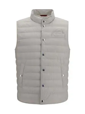 Brunello Cucinelli Sleeveless Padded Gilet - White