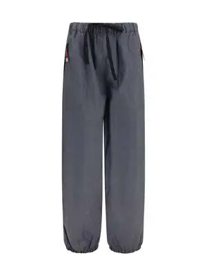 Prada Wool And Mohair Pants - Gray