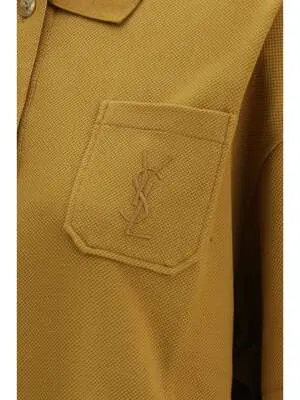 Saint Laurent Cassandre Oversized Piqué Polo