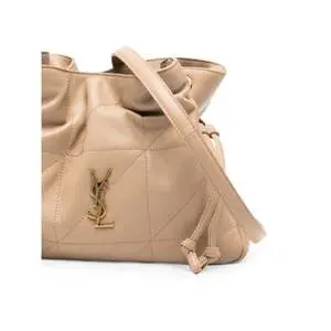 Saint Laurent Quilted Leather Drawstring Shoulder Bag