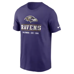 Nike Baltimore Ravens Essential Dri-fit Nfl Long-sleeve T-shirt - Purple