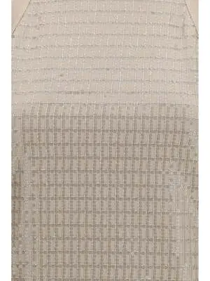 Brunello Cucinelli Cotton Top With Luminous Embroidery - Cream