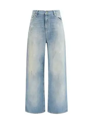 GOLDEN GOOSE Embroidered Logo Denim Jeans