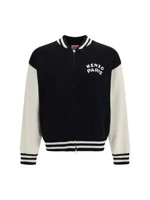 Kenzo Emblem Varsity Cardigan - Black