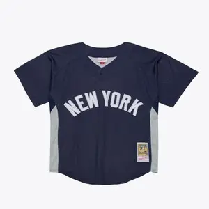 Mitchell & Ness Cc Sabathia 2009 New York Yankees Authentic Batting Practice Jersey - Navy