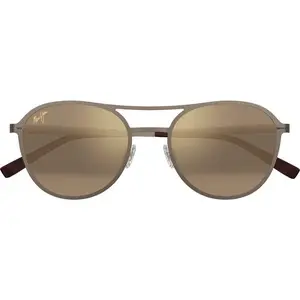 Maui Jim Round Sunglasses - Brown