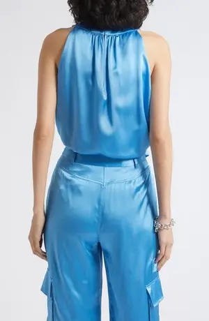 Ramy Brook Danielle One-shouldered Satin Top