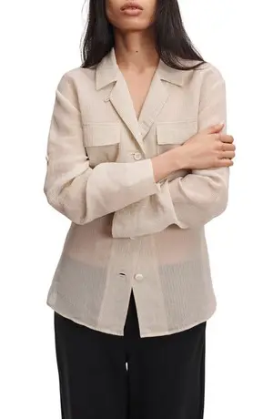 Rag & Bone Sonny Striped Tie Waist Shirt