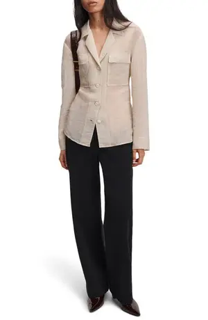 Rag & Bone Sonny Striped Tie Waist Shirt
