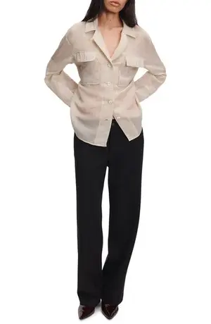 Rag & Bone Sonny Striped Tie Waist Shirt