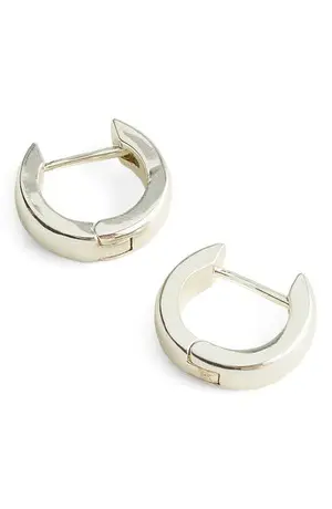 Madewell Classic Huggie Hoop Earrings - Warm Silver