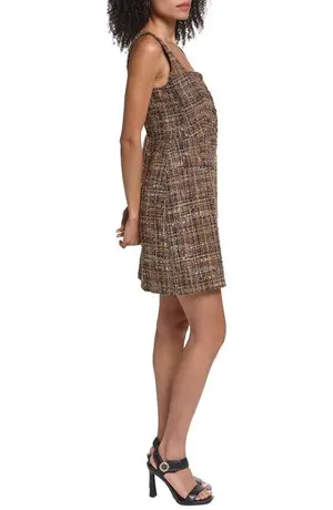 Karl Lagerfeld Paris Sleeveless Tweed Minidress