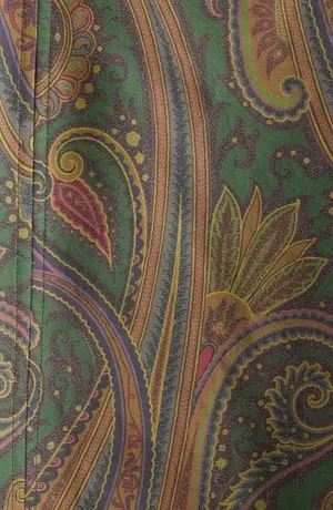 Etro Belted Paisley Gabardine Cape
