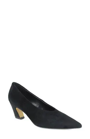 KENNETH COLE Ophelia Pointed Toe Pump Black Suede