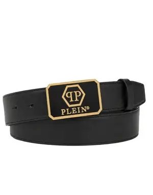 Philipp Plein Belt Hexagon - Black/lightgold