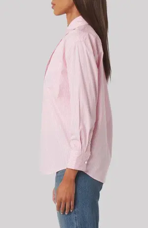 WILLIAMS ATHLETIC CLUB Savannah Striped Button-up Shirt - Pink Stripe