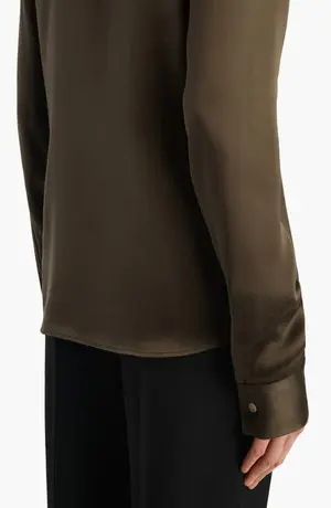 Khaite Ivy Silk Button-up Shirt